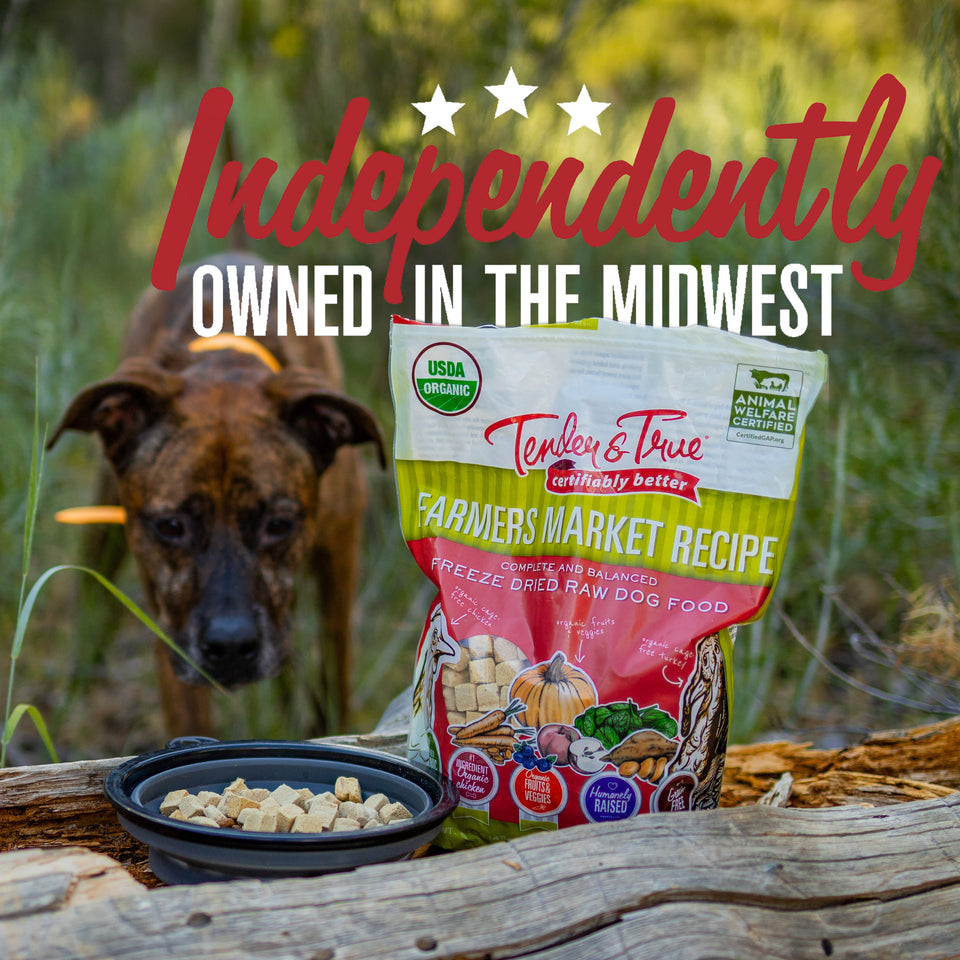 Organic Farmers Market Recipe Freeze Dry Raw Dog Food – Tender & True Pet